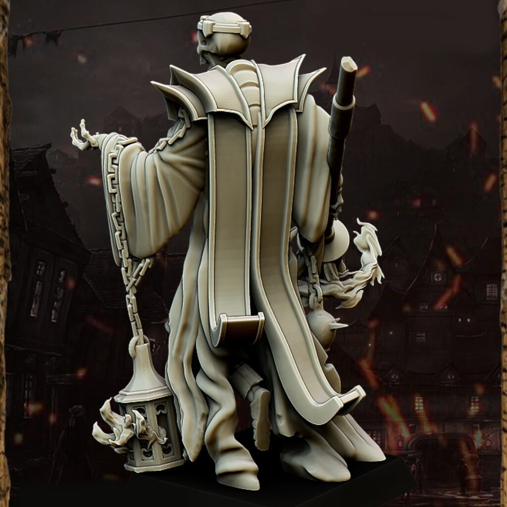 ScaleMinis - Skeleton Lich Lord / Wizard Warlock Hero