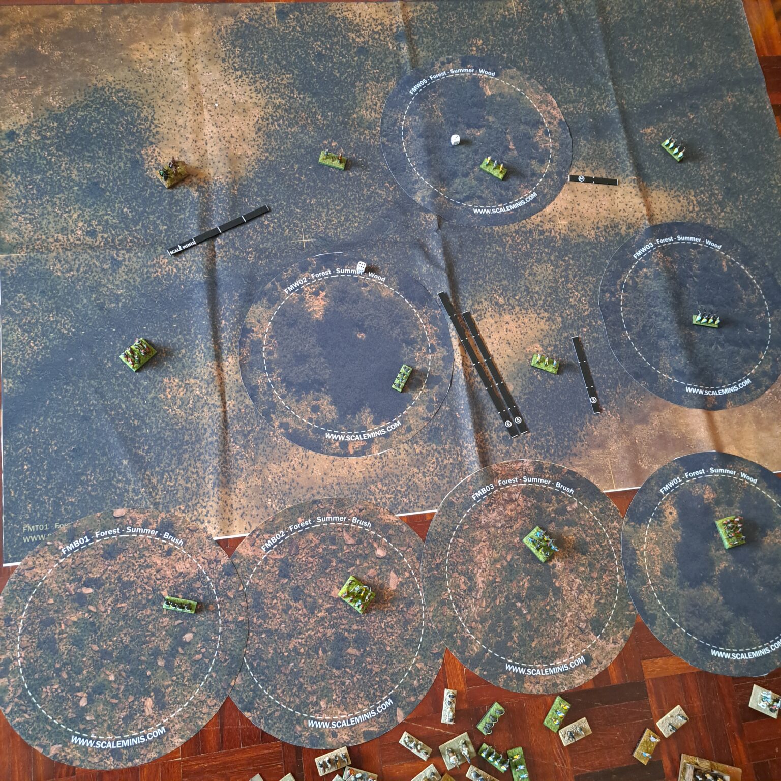 ScaleMinis - 15mm Terrain set for ADLG – Forest Set 01